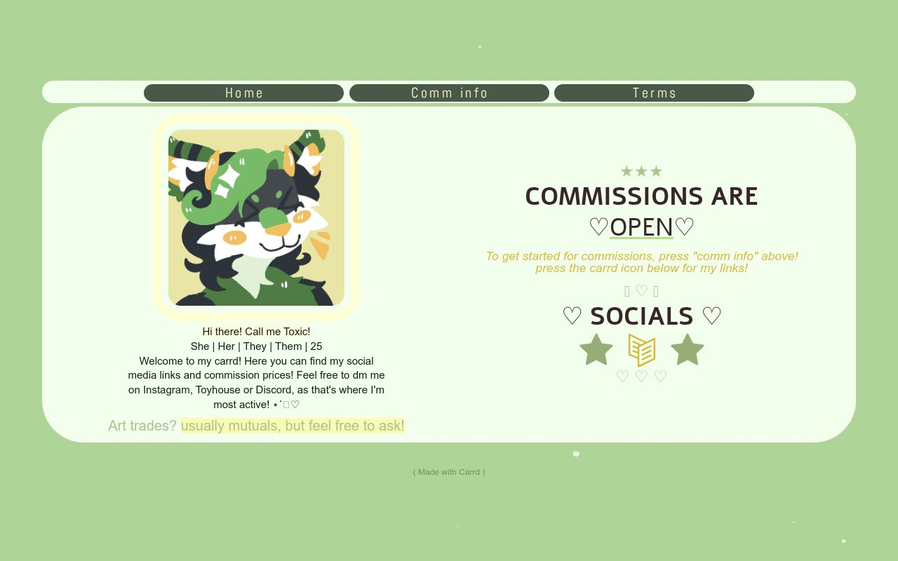Toxic Commission Prices